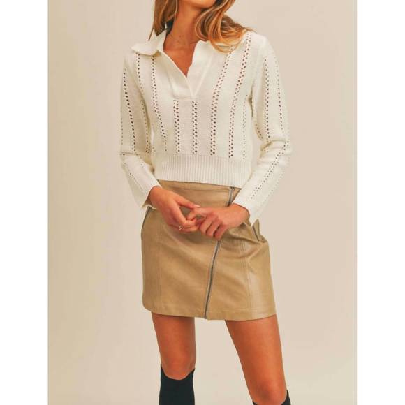 Sage | Sweaters | New Sage The Label Lost Illusion Sweater In Ivory | Poshmark